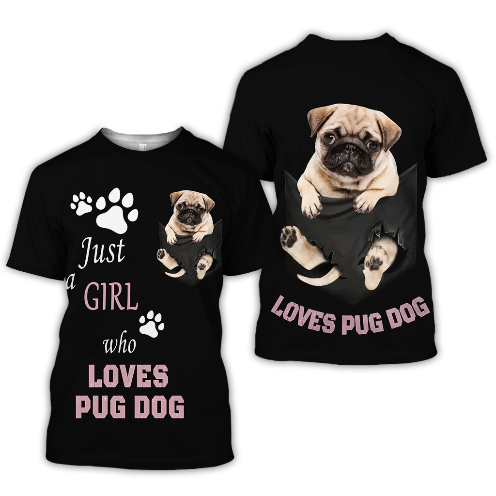 Pug Dog Breed Cute 3D All Over Printed Clothes JA0497 – ChikePOD