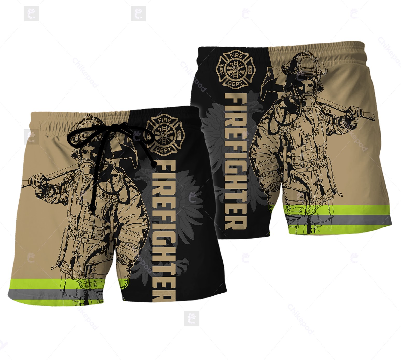 Personalized Name Firefighter 3D All Over Printed Clothes BC074 – ChikePOD