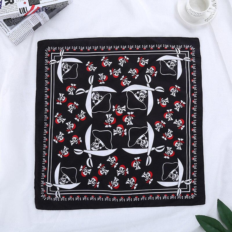 Fashion-Hip-Hop-Bandana-Skull-Pattern-Headscarf-Cotton-Headband-Printed ...