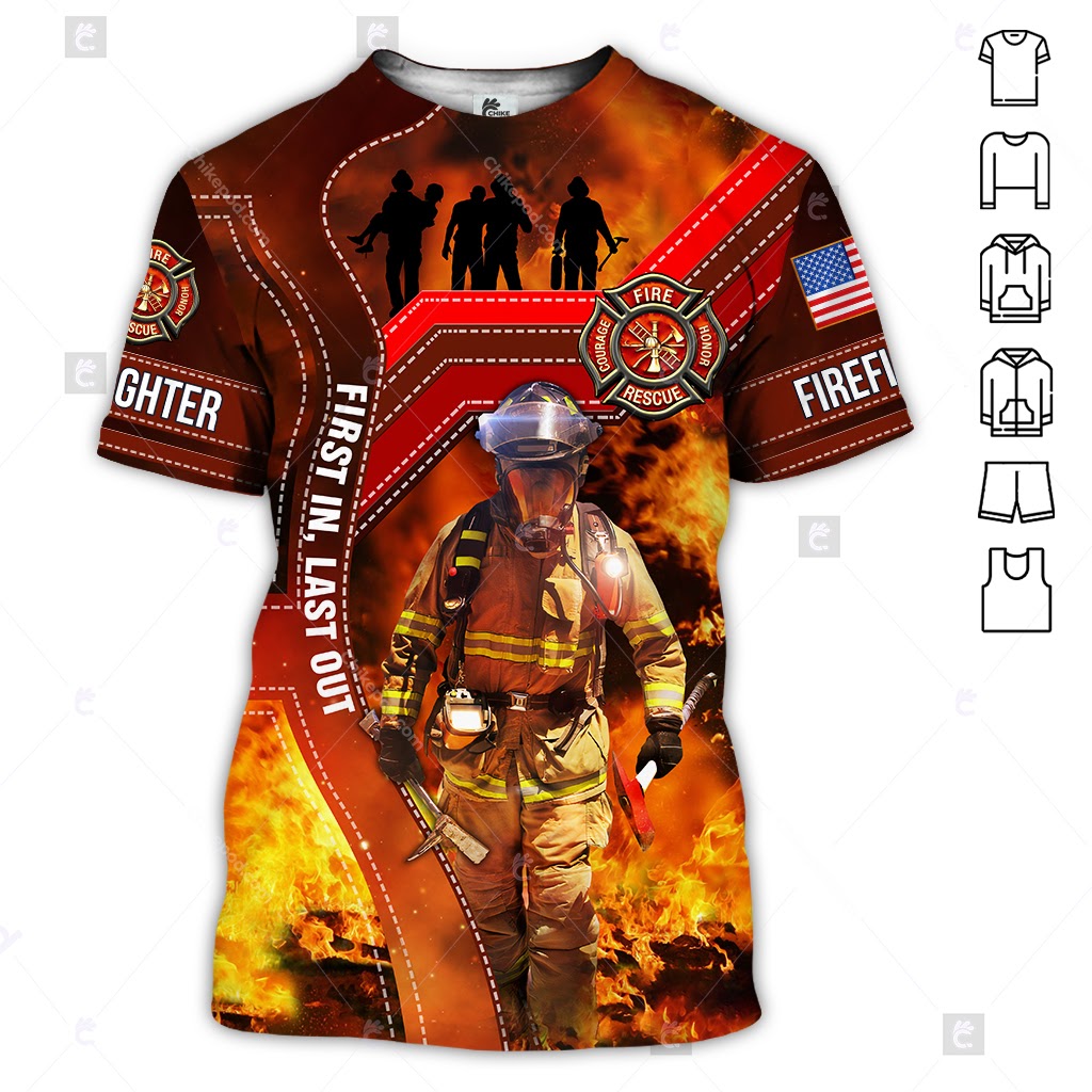 Firefighter 3D All Over Printed Clothes TA0703 – ChikePOD
