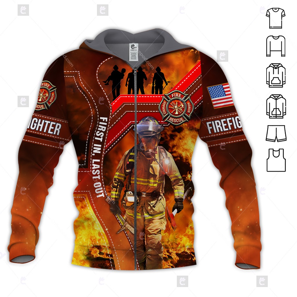 Firefighter 3D All Over Printed Clothes BC400 – ChikePOD