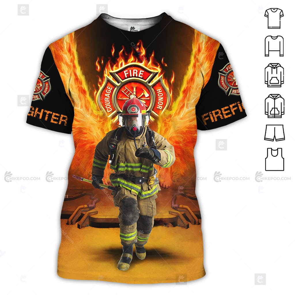 Firefighter 3D All Over Printed Clothes NN0447 – ChikePOD
