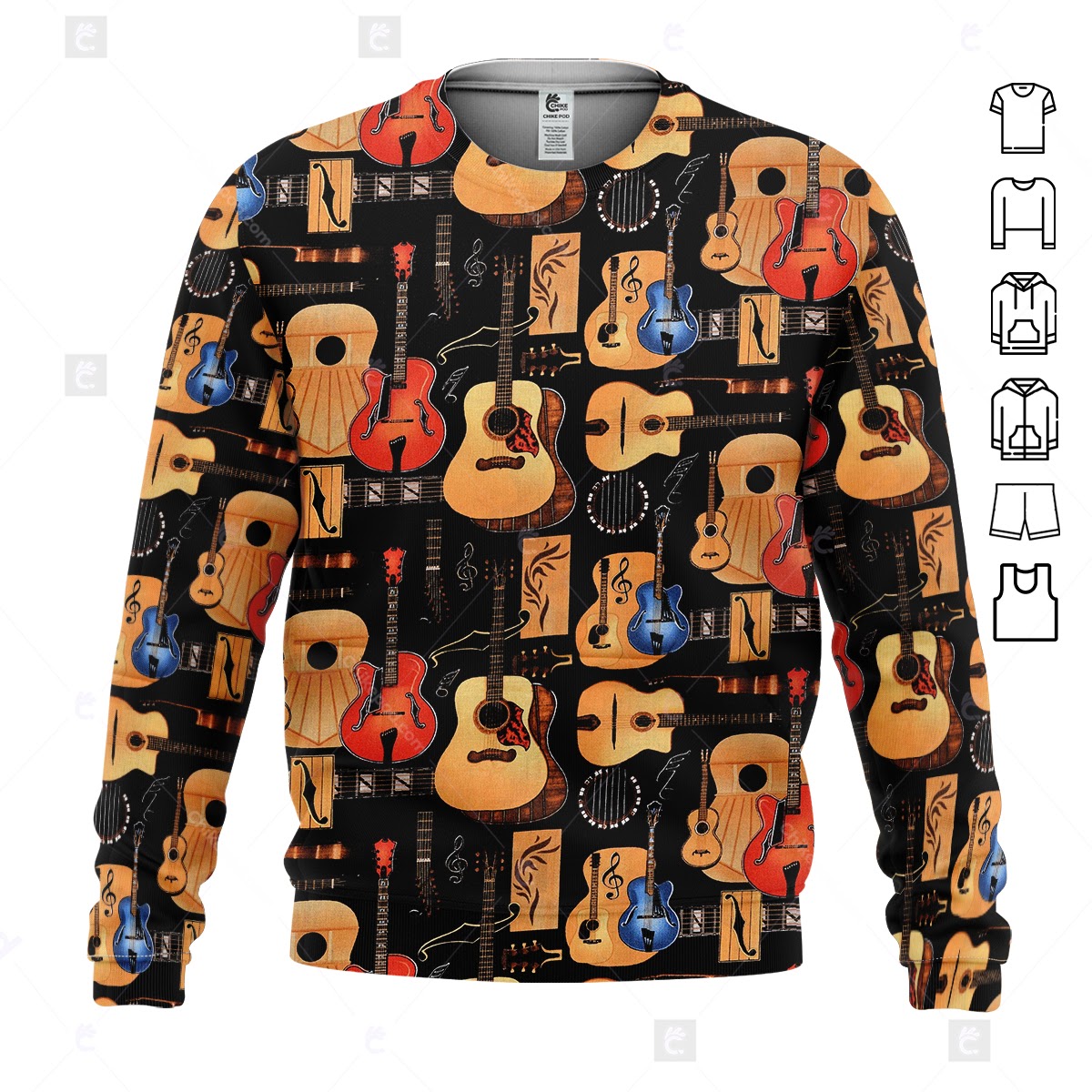 Acoustic Guitar 3D All Over Printed Clothes NC769 – ChikePOD