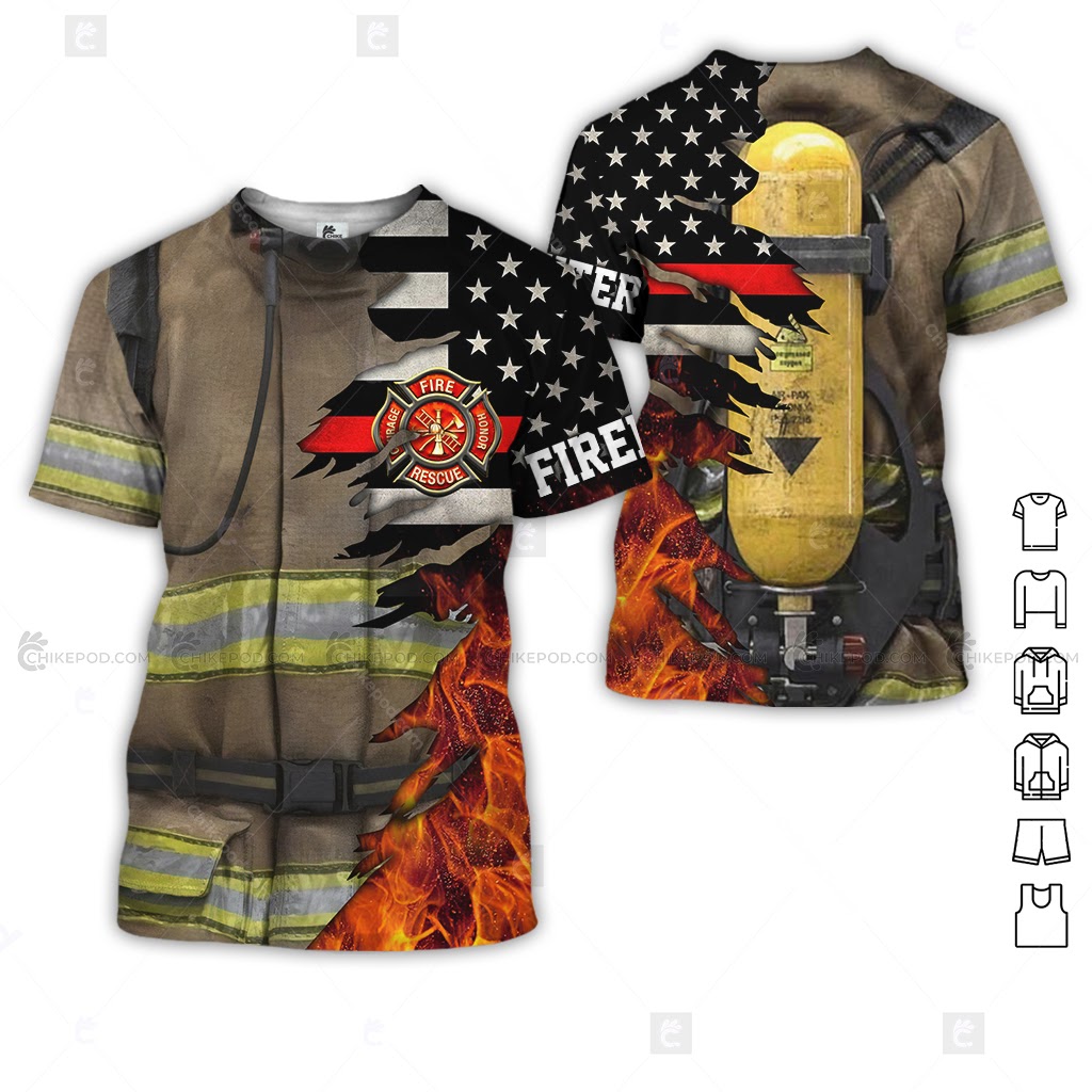 Firefighter 3D All Over Printed Clothes BC057 – ChikePOD