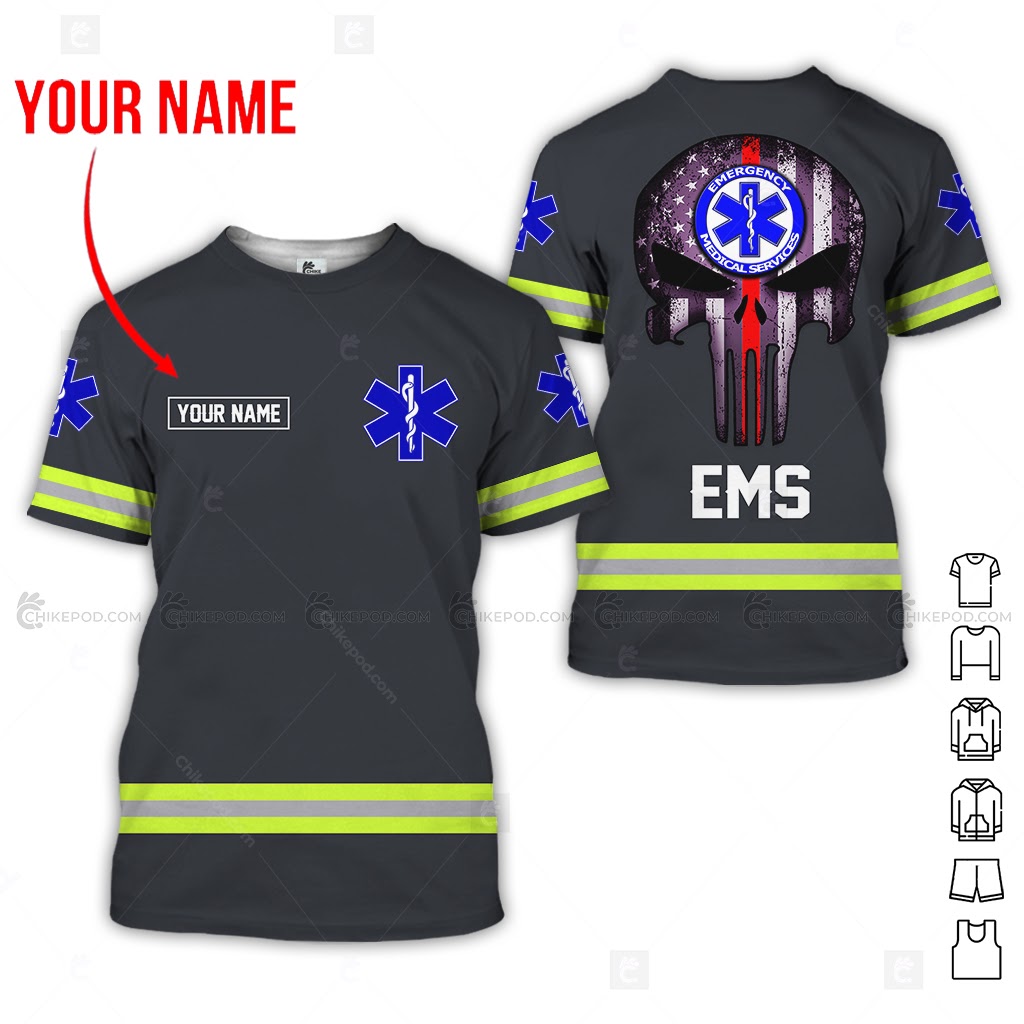 Personalized Name EMS All Over Printed Clothes AV374 – ChikePOD